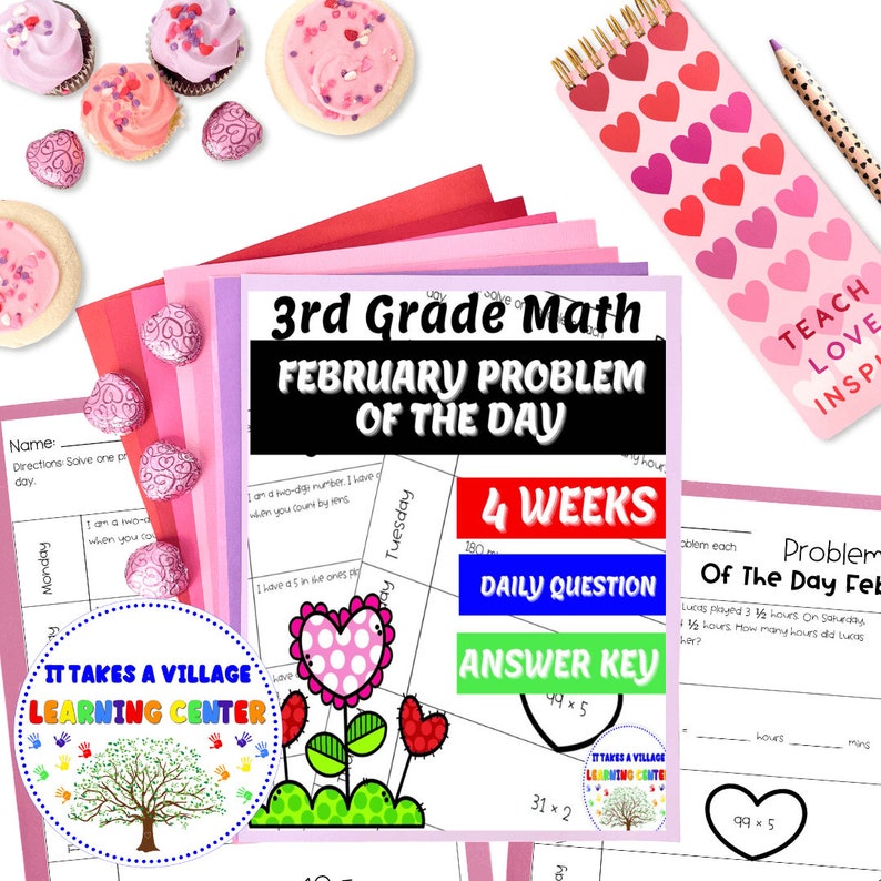 Daily Math Warmup 3rd Grade Math Worksheets Math Fact Fluency Daily ...