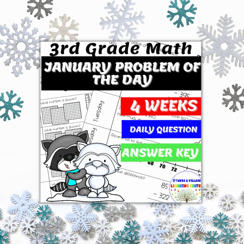 Daily Math Problems Worksheets Mathematics Third Grade Daily Worksheet ...