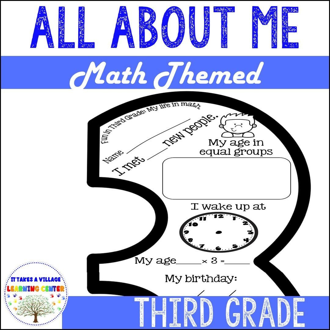 All About Me 3rd Grade Math Get to Know Me Ice Breaker All About Me ...