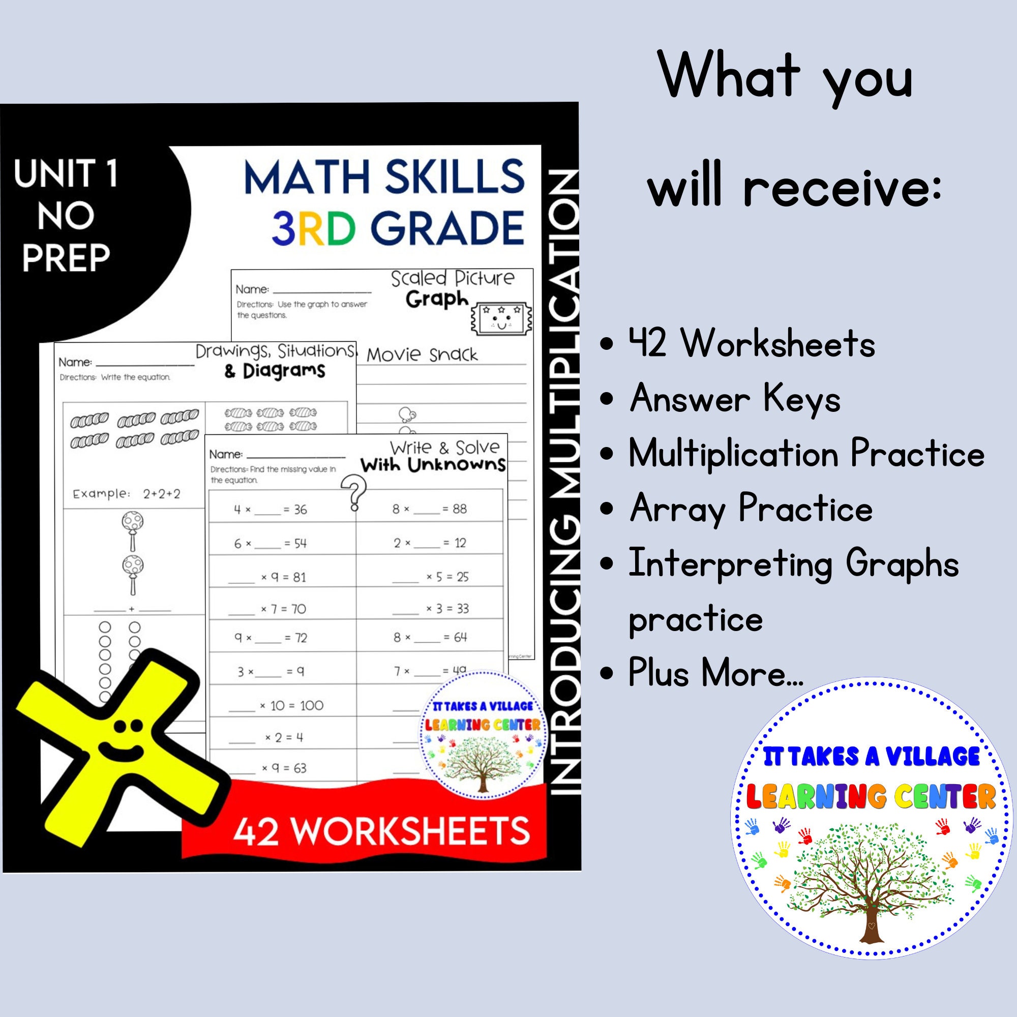 IM Grade 3 Math™ Multiplication Math Worksheets Third Grade Student ...