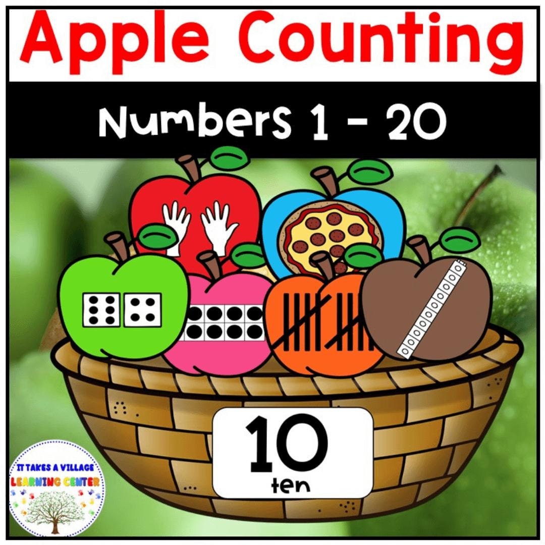 Apple Subitizing, Tally Marks, Math Facts, Counting Activity, Ten Frame ...