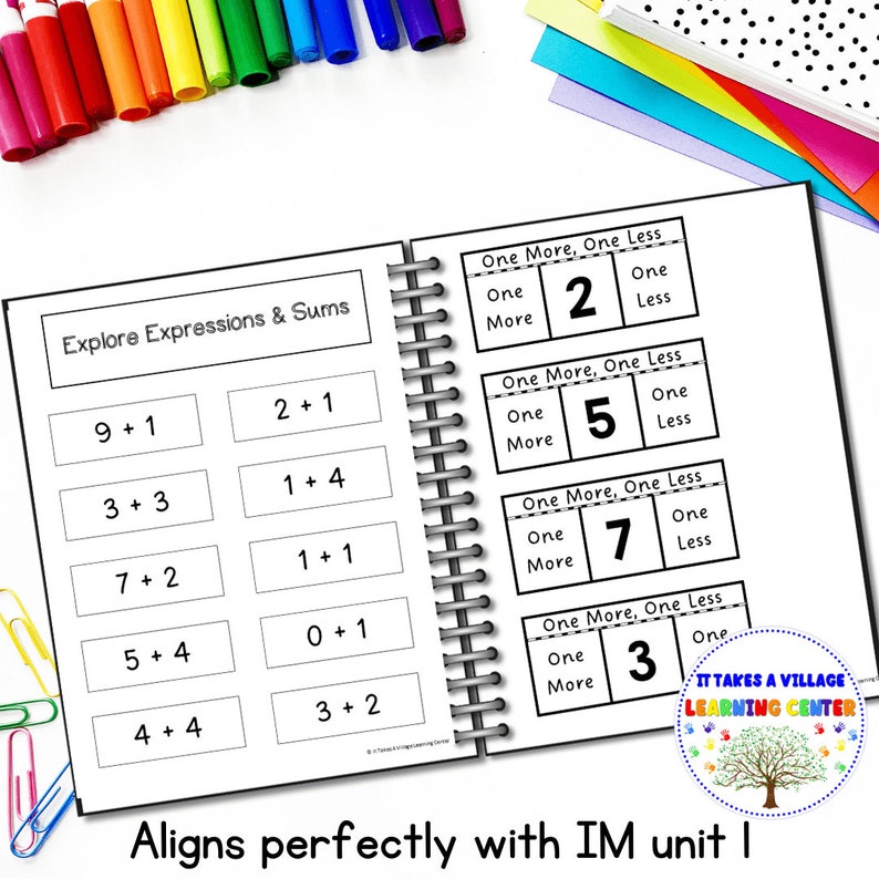 1st Grade Math Worksheets: Addition, Subtraction Interactive Notebook ...