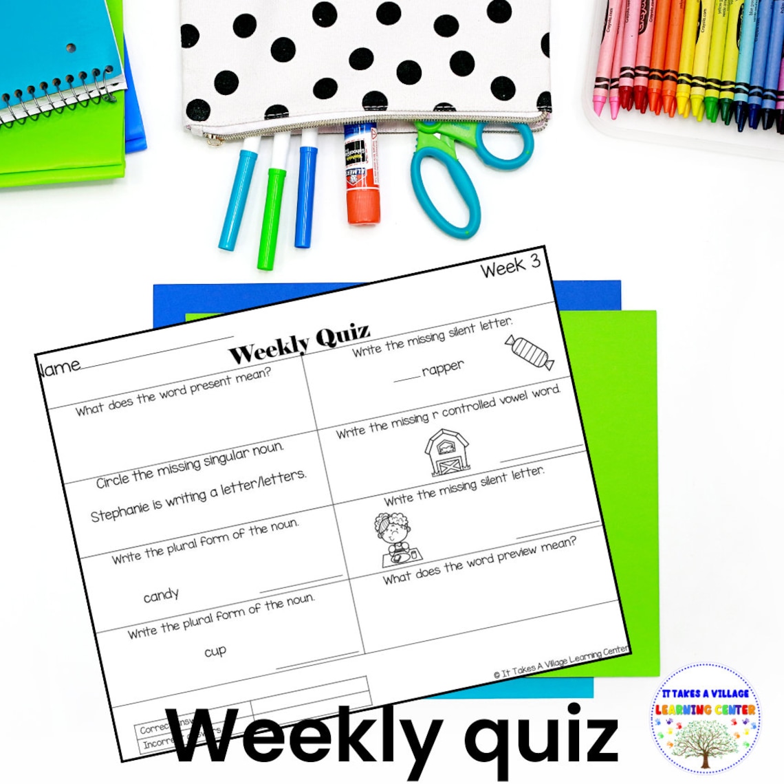 Second Grade Language Arts ELA Worksheet Bell Ringers Morning Work ELA ...