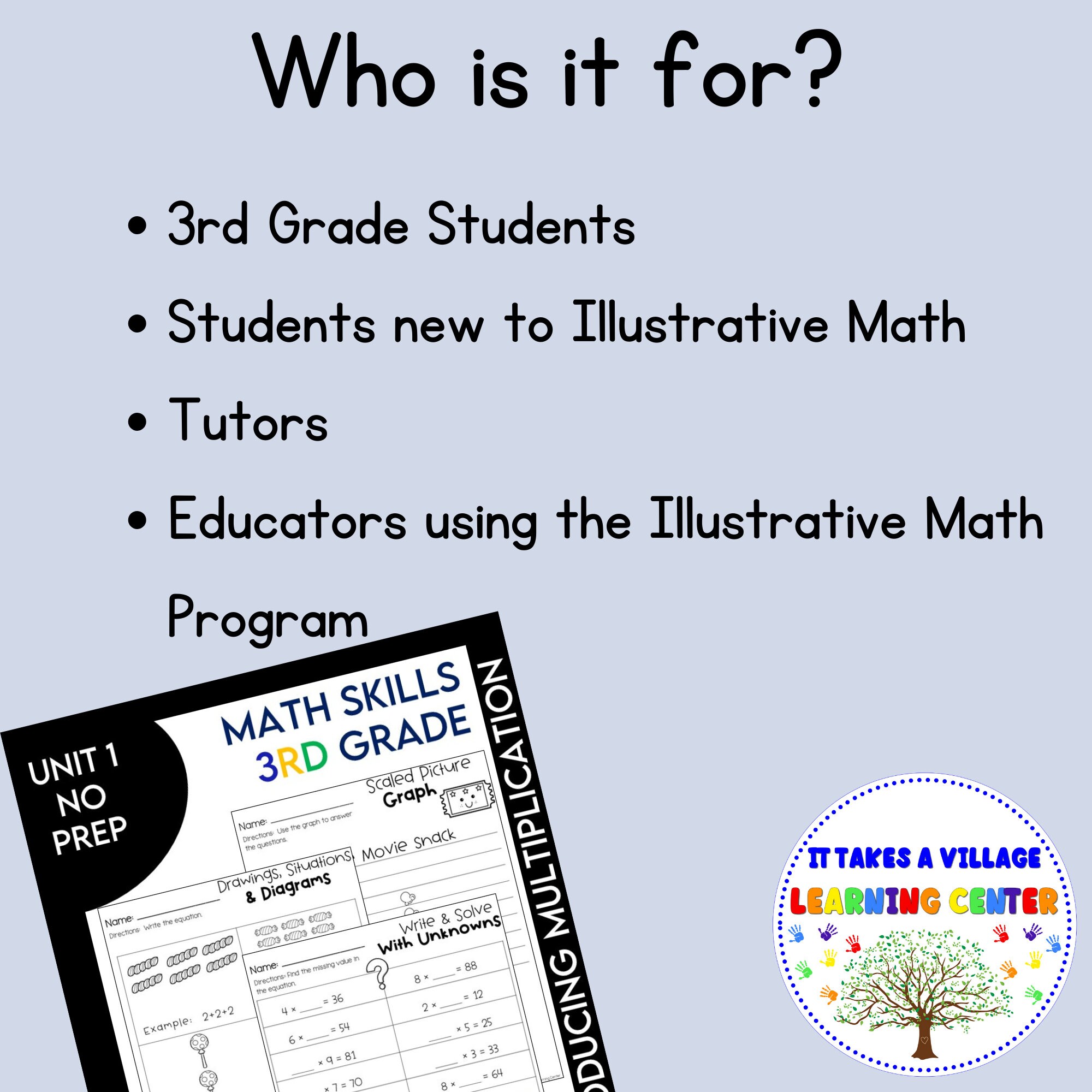 IM Grade 3 Math™ Multiplication Math Worksheets Third Grade Student ...