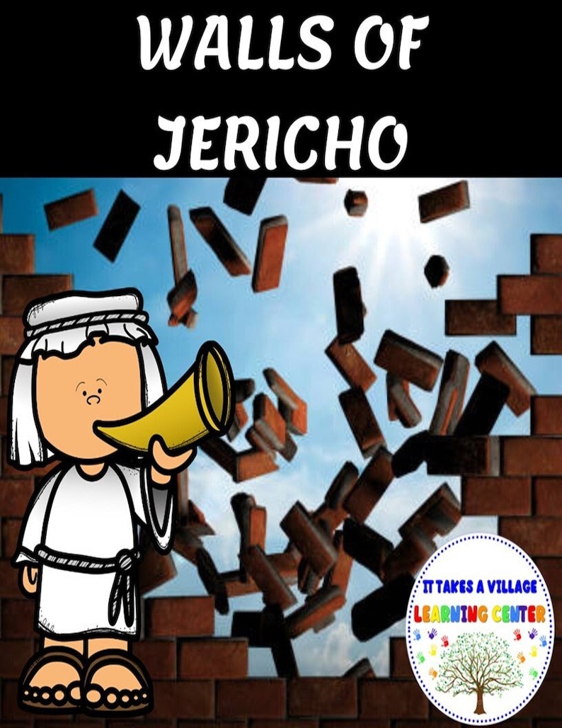 Joshua and the Battle of Jericho Activity, Bible Coloring Book, Sunday ...