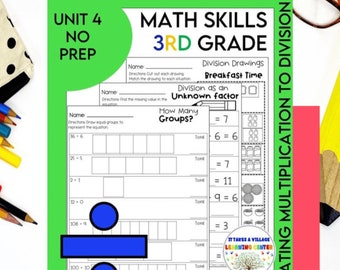 3rd Grade Math Worksheets - Etsy