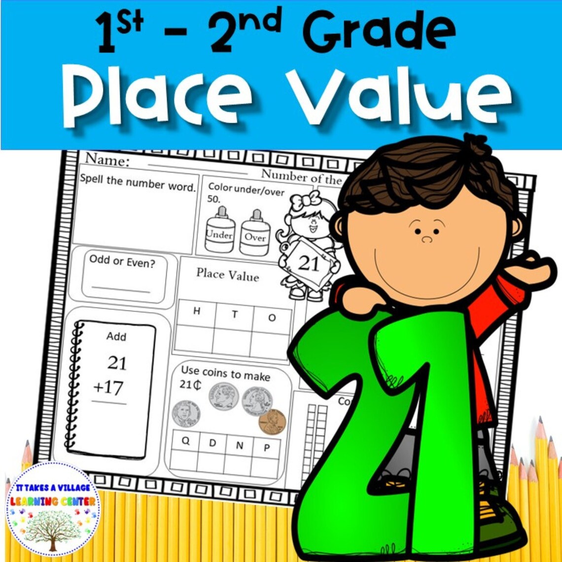 1st 2nd Grade Place Value Worksheets for Elementary Math Worksheets ...