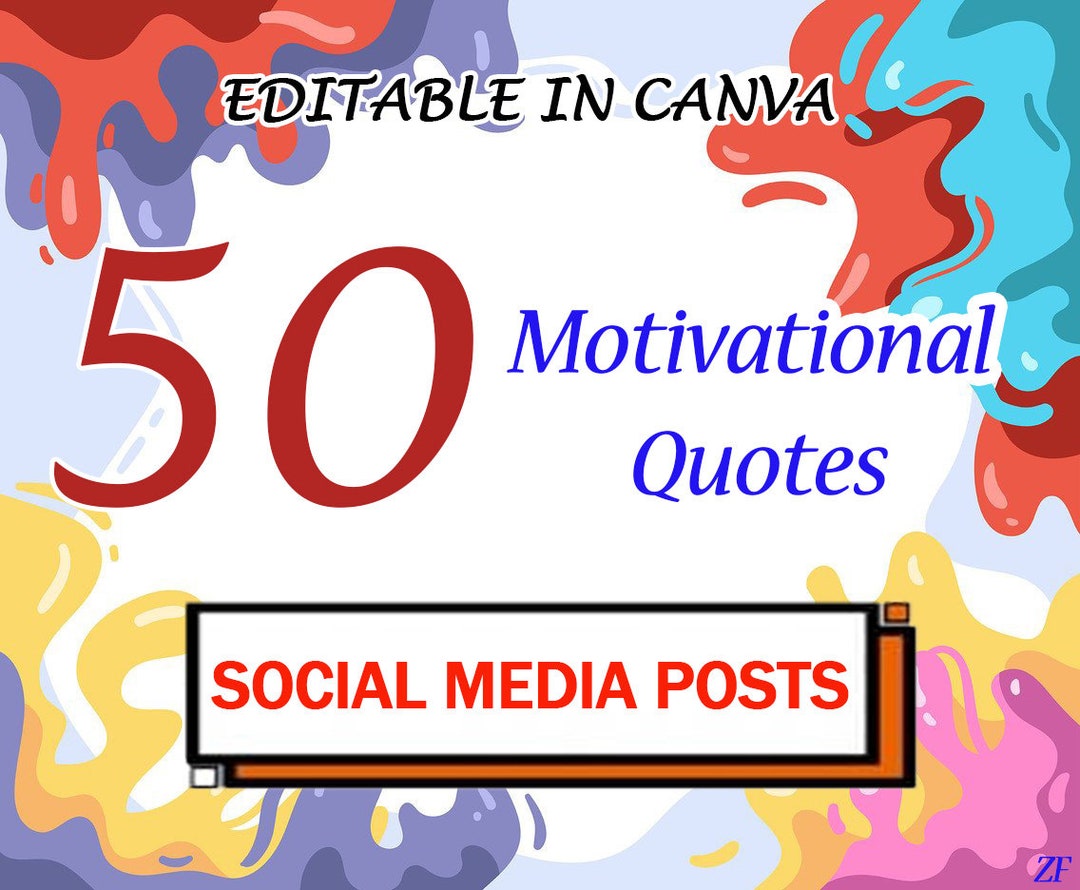 Editable Template Motivational Quotes Inspirational - Etsy