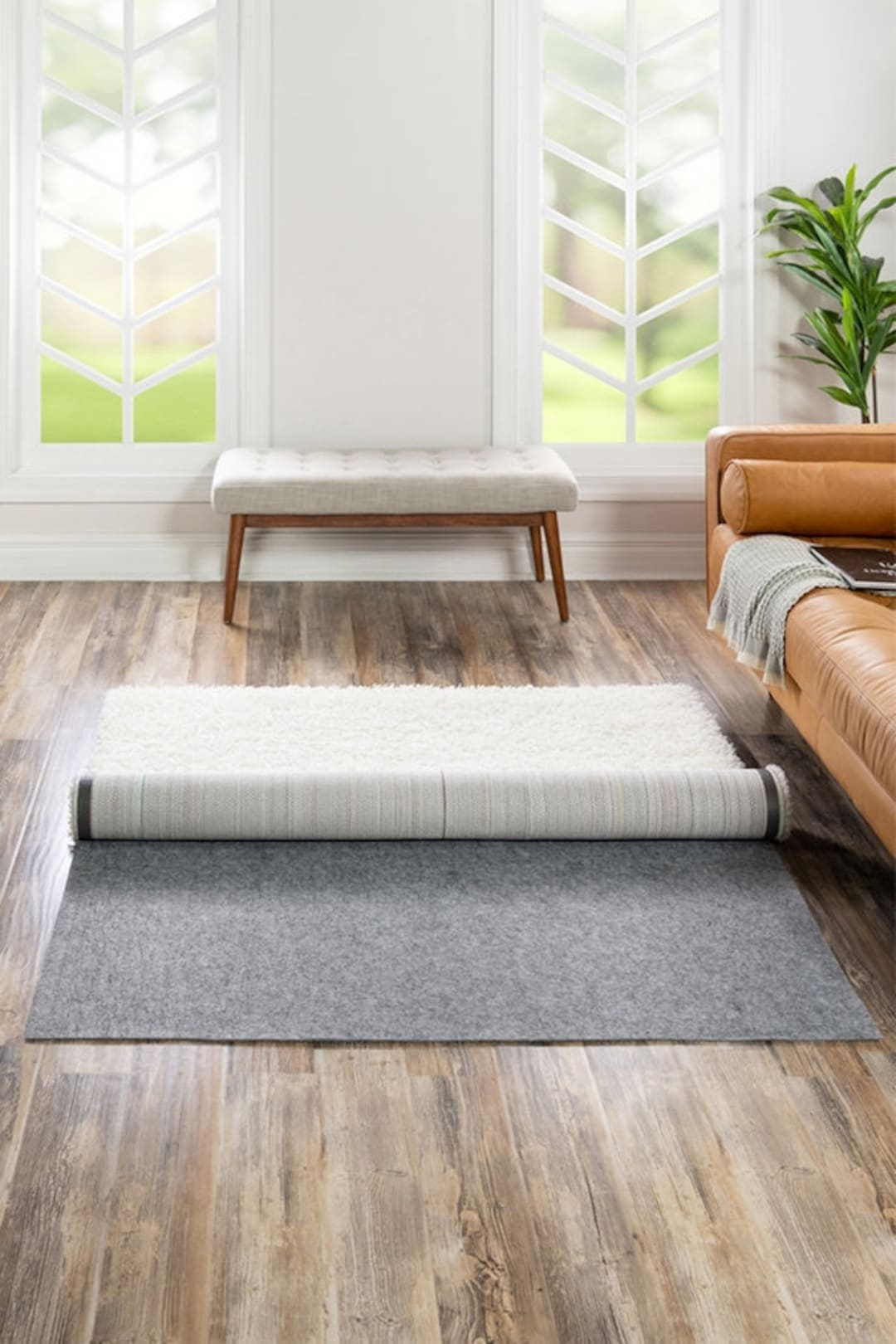 Custom Size Felt Underlay for Rugs - Floor Protector and Heat ...