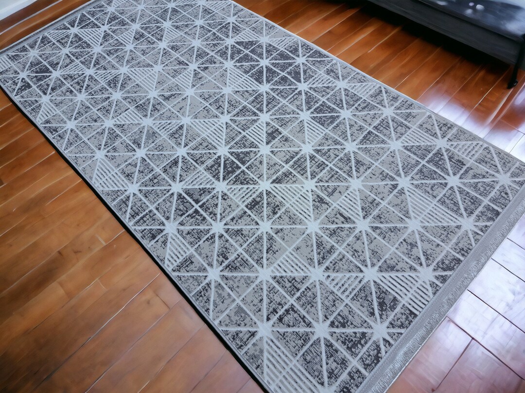 Thin Silky Extra Long Stair Runner - Cut to Size RUG - WASHABLE - Non ...