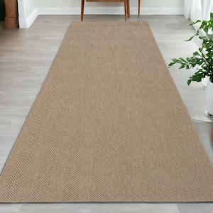 MARY Cool Scalloped Custom Jute Sisal Rugs Runner for Hallway Kitchen ...