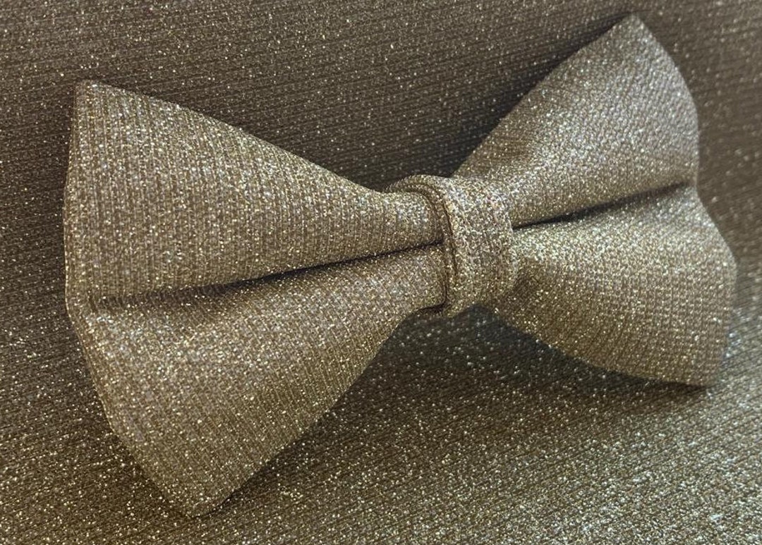 Gold Dog Bow Tie | Party Dickie Bow | Celebration | Gold Pet Bow ...