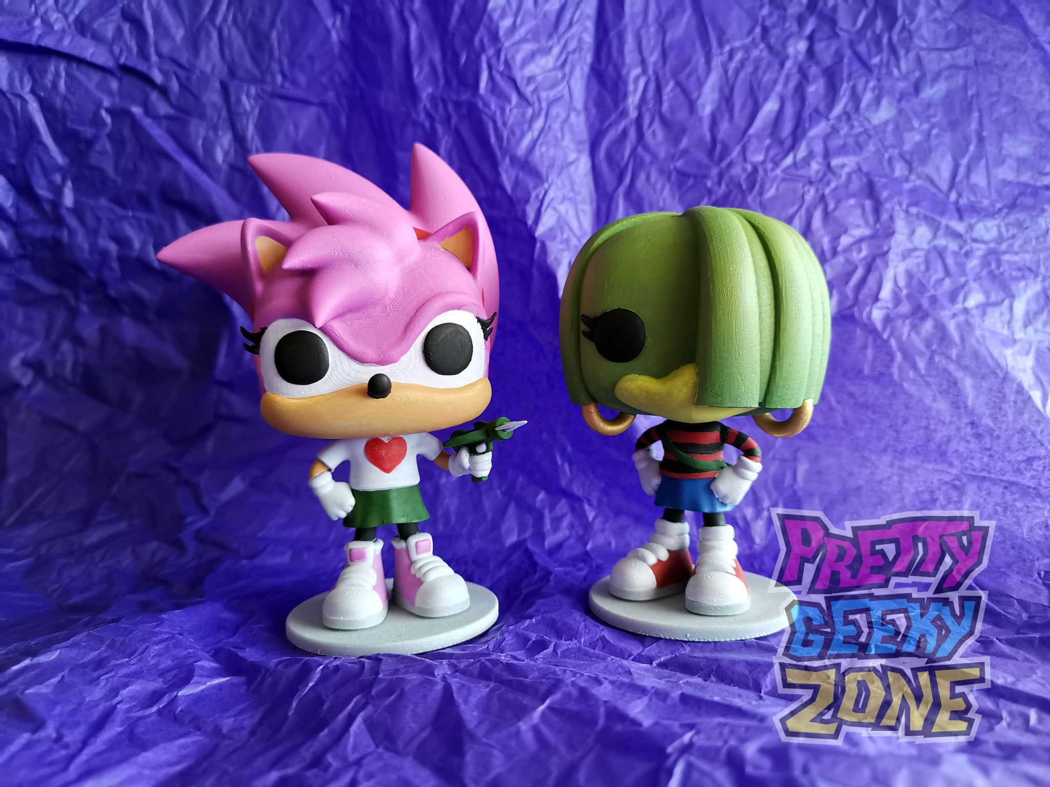 Custom Sonic the Hedgehog Funkos Set 1 Super Sonic Amy | Etsy UK