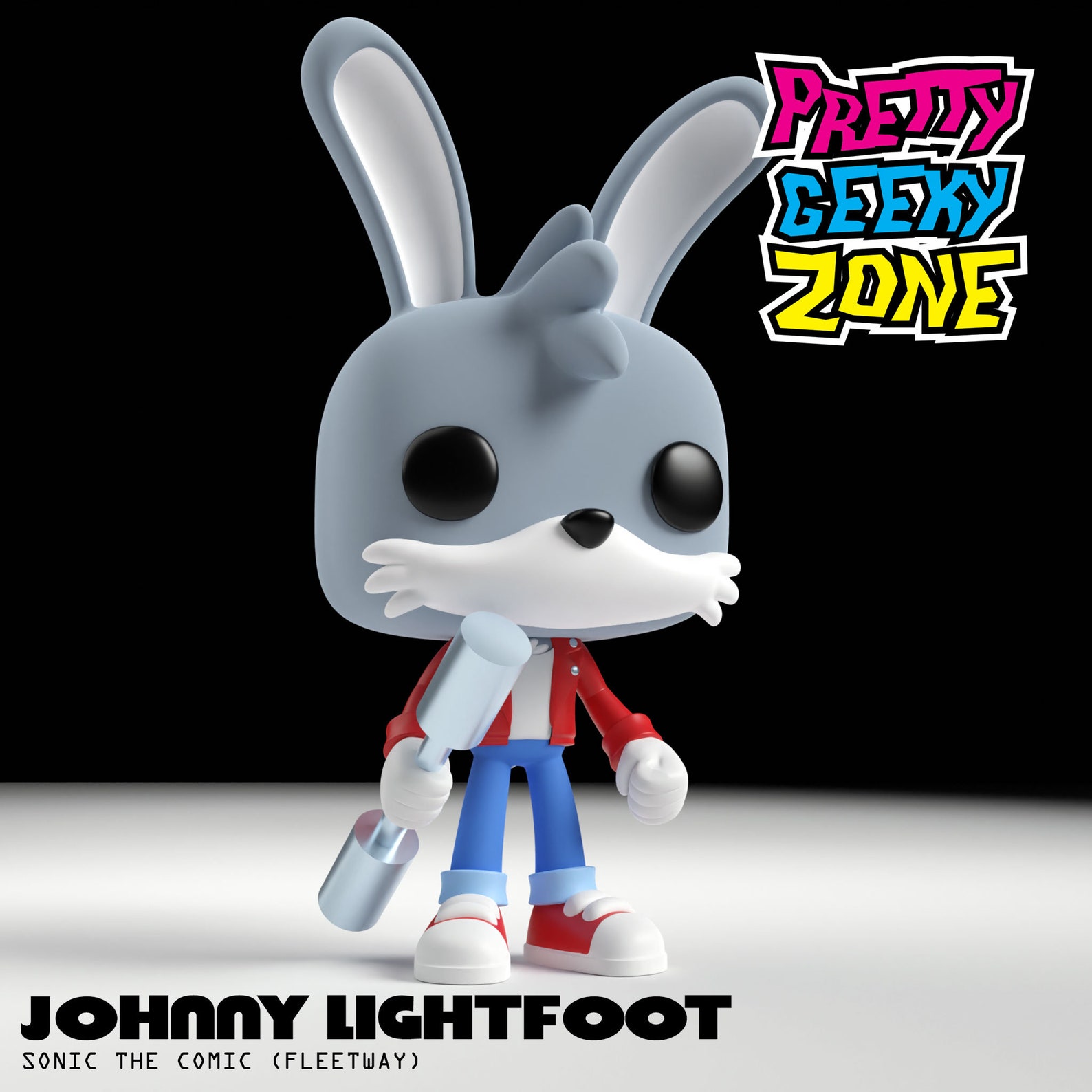 Custom Sonic the Hedgehog Funkos Set 3 Bunnie Rabbot, Johnny Lightfoot ...