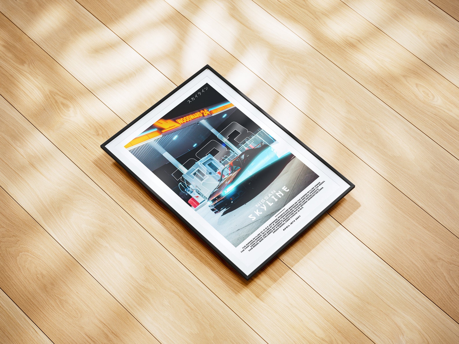 Nissan R33 GTR Poster | Neon Poster | GTR Car Art | Car Enthusiast Wall ...