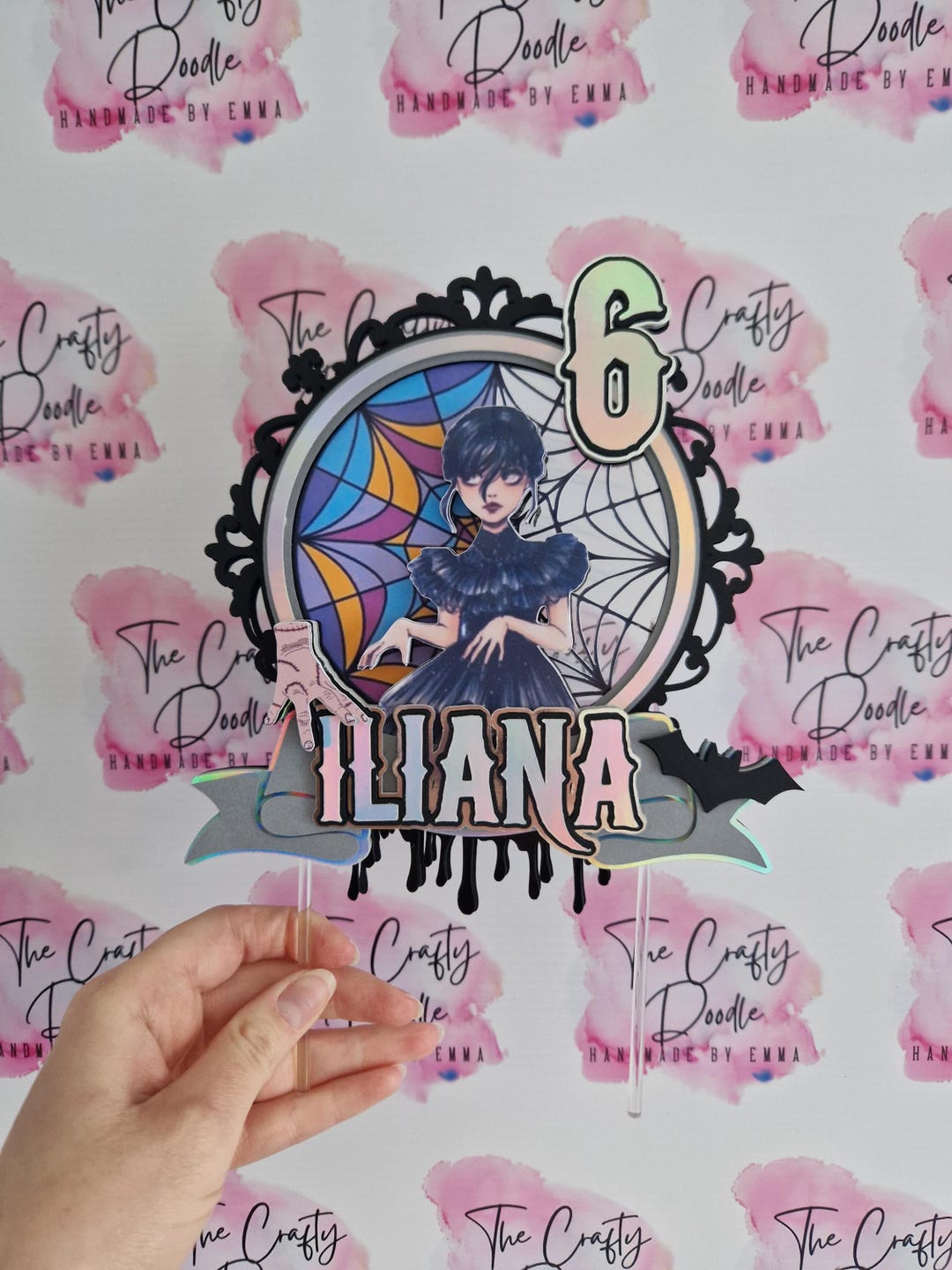 Personalised Wednesday Cake Topper - Etsy