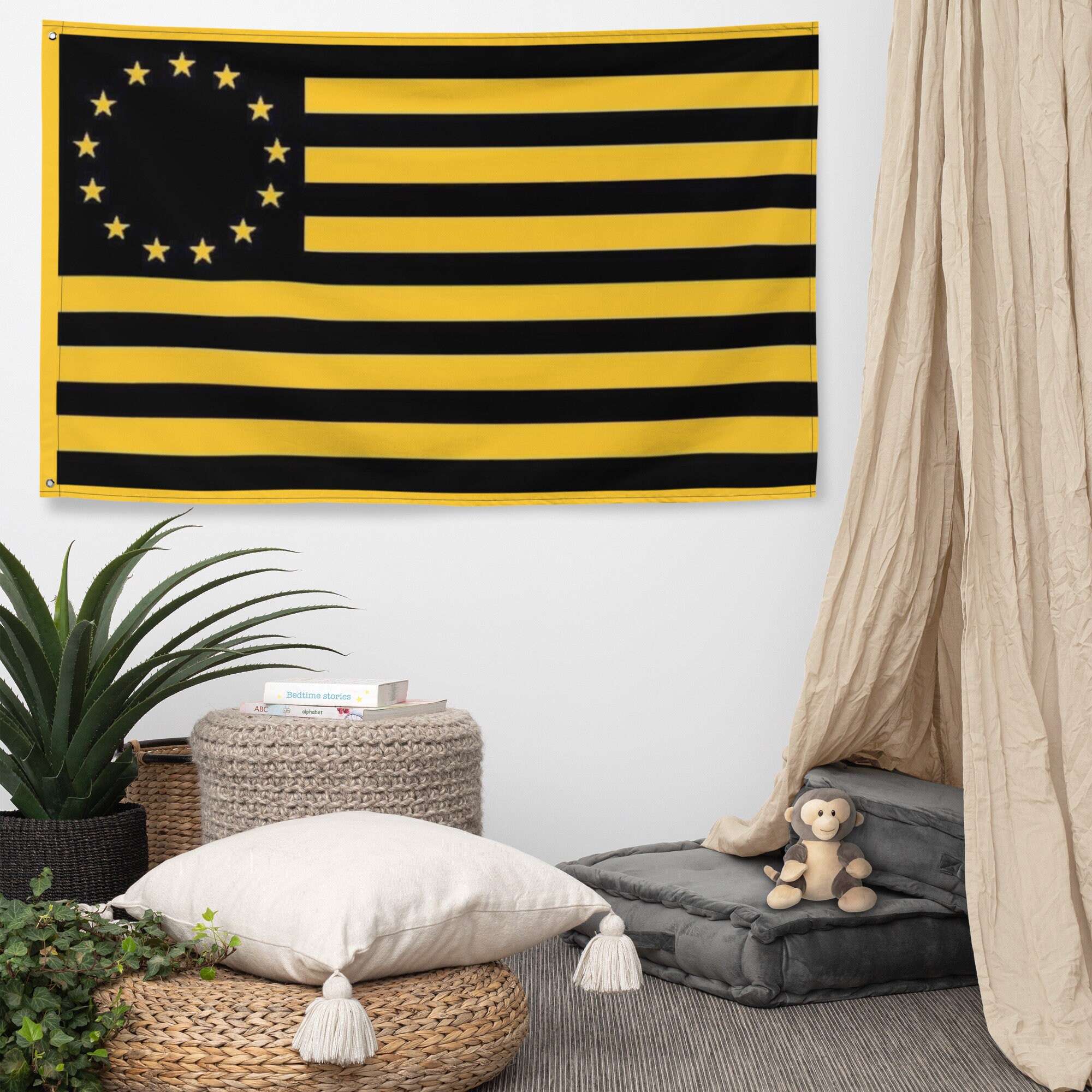 BETSY ROSS FLAG Knitted Fabric Flag Battle Tested Flag Larp Meetup Flag ...