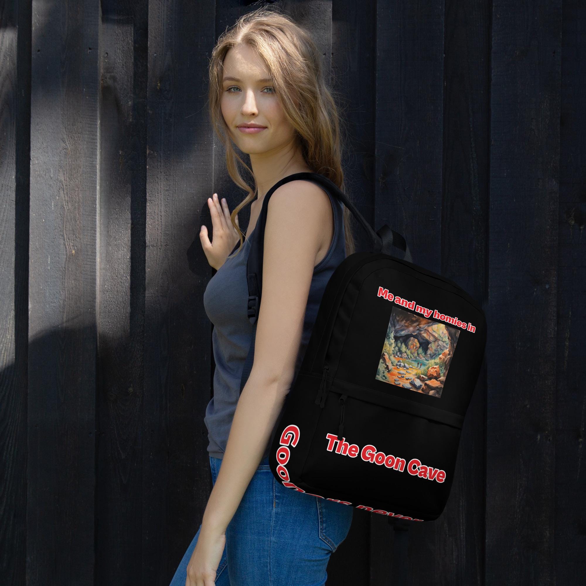 Goon Cave Backpack | Polyester | Water Resistant | Laptop Pocket - Etsy