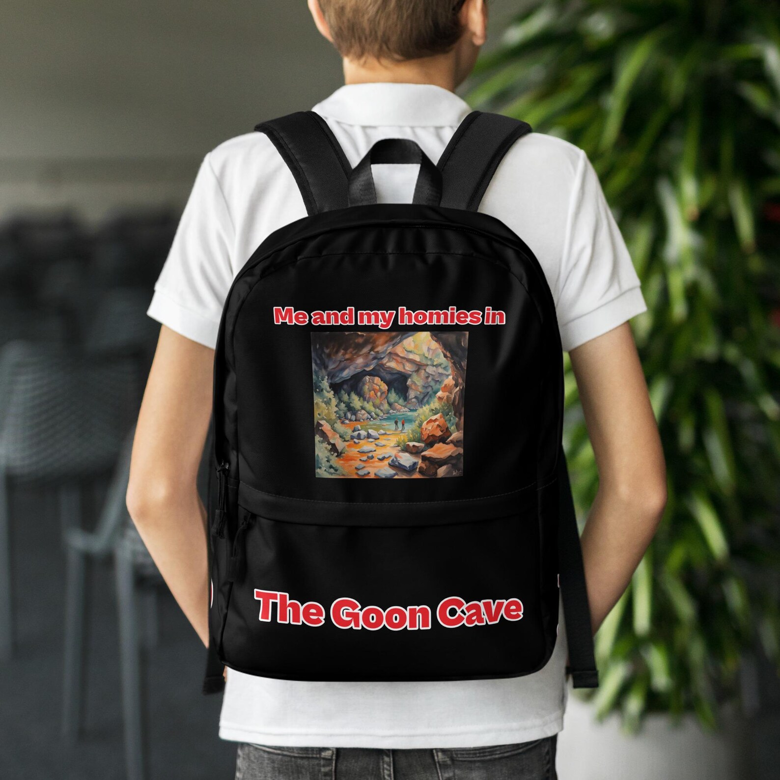 Goon Cave Backpack | Polyester | Water Resistant | Laptop Pocket - Etsy