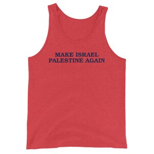 Make Israel Palestine Again Tank Top (navy Text - Cheap) - Etsy