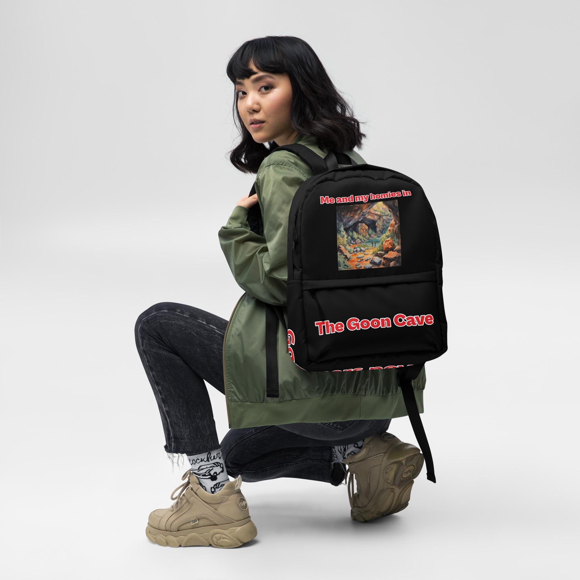 Goon Cave Backpack | Polyester | Water Resistant | Laptop Pocket - Etsy