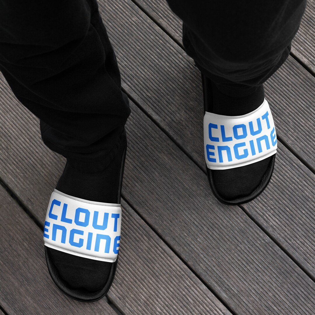 Legible Clout Engine Men's Slides - Etsy