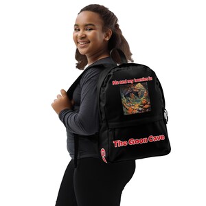 Goon Cave Backpack | Polyester | Water Resistant | Laptop Pocket - Etsy