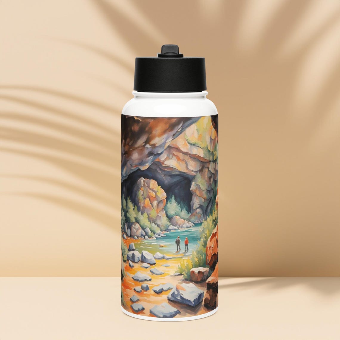 Goon Cave Stainless Steel Water Bottle With a Straw Lid - Etsy
