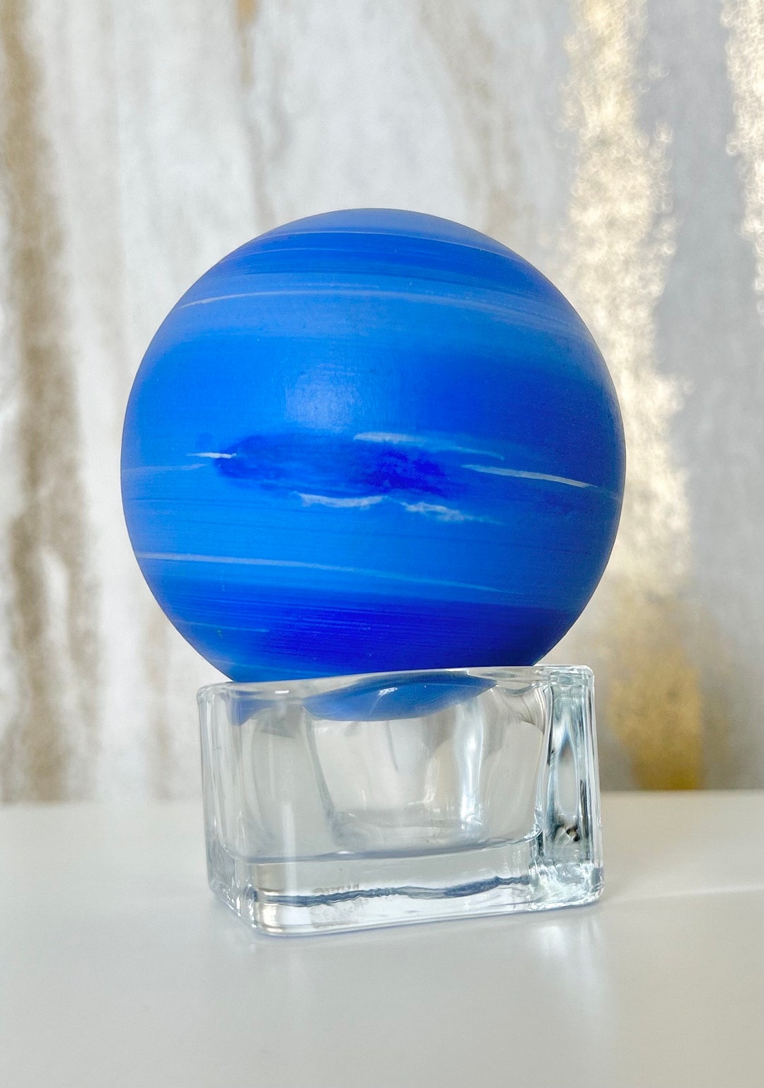 NEPTUNE Hand-painted, High-finished Planet NEPTUNE on 3 Inches Wooden ...