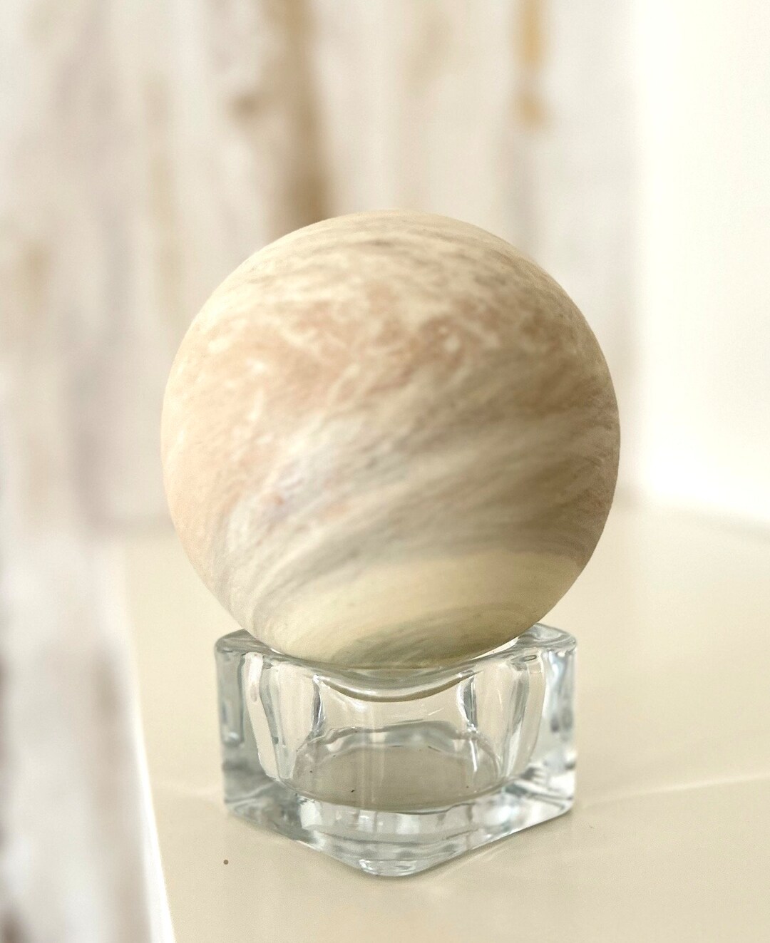 Hand-painted Venus on 3” Walnut Sphere. Fine Art Planet Sculpture ...