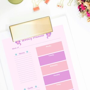 Homeschool Planner, Printable Weekly Planner, Instant Download, Cute ...