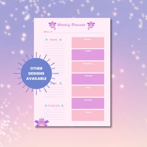 Homeschool Planner, Printable Weekly Planner, Instant Download, Cute ...