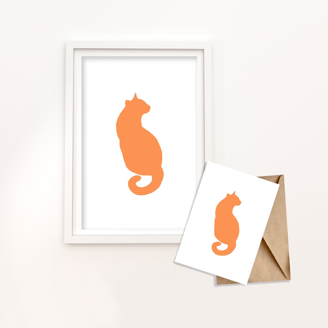Cat Wall Art Print Printable Cat Poster Digital Printable - Etsy Australia