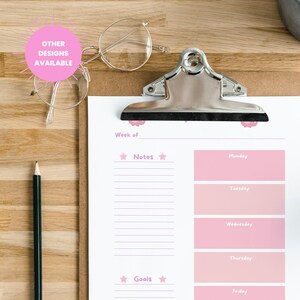 Homeschool Planner, Printable Weekly Planner, Instant Download, Cute ...