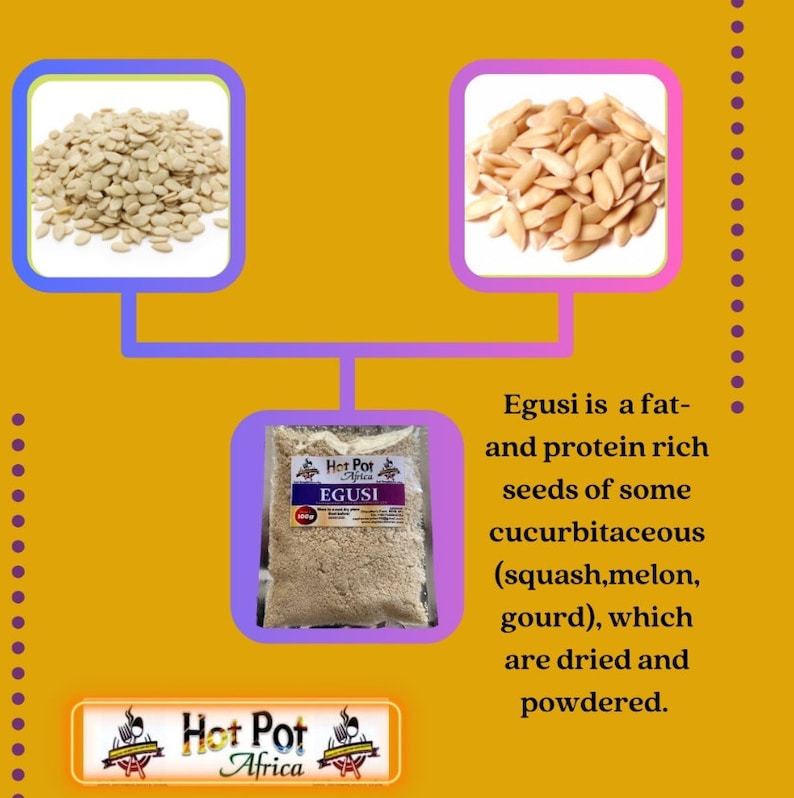 2pks Egusi |melon Seed - Ground, Tasty, Organic & Hand Peeled (2 X 100g ...