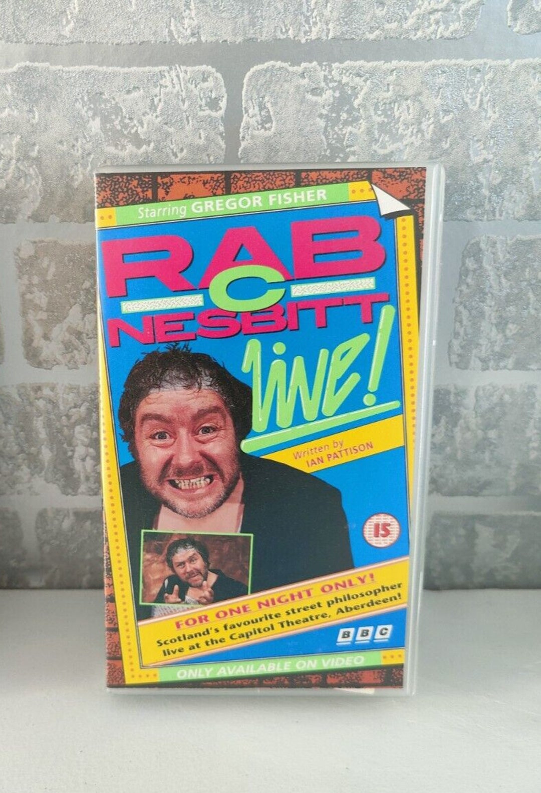 Rab C Nesbitt One Night Only 1992 VHS Video Tape Cert 15 VERY RARE ...