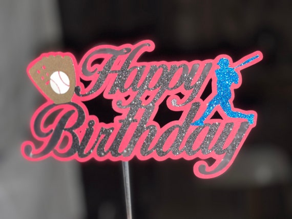 LA Dodgers Cake Topper Baseball Cake Topper Dodger Party - Etsy