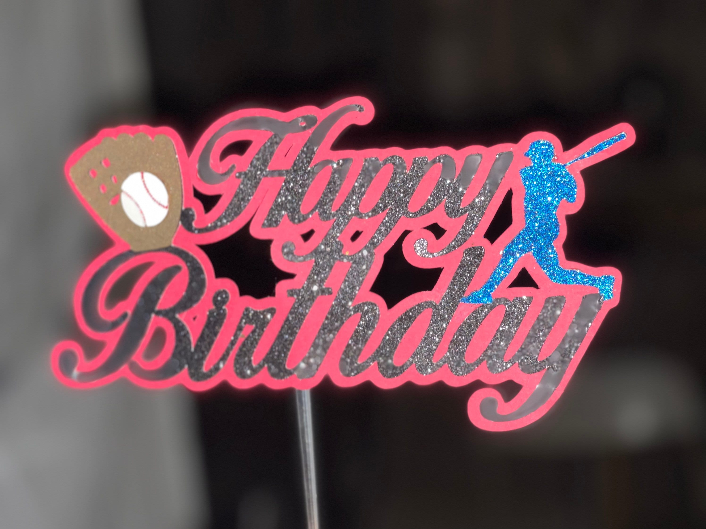 LA Dodgers Cake Topper, Baseball Cake Topper, Dodger Party, Dodger ...