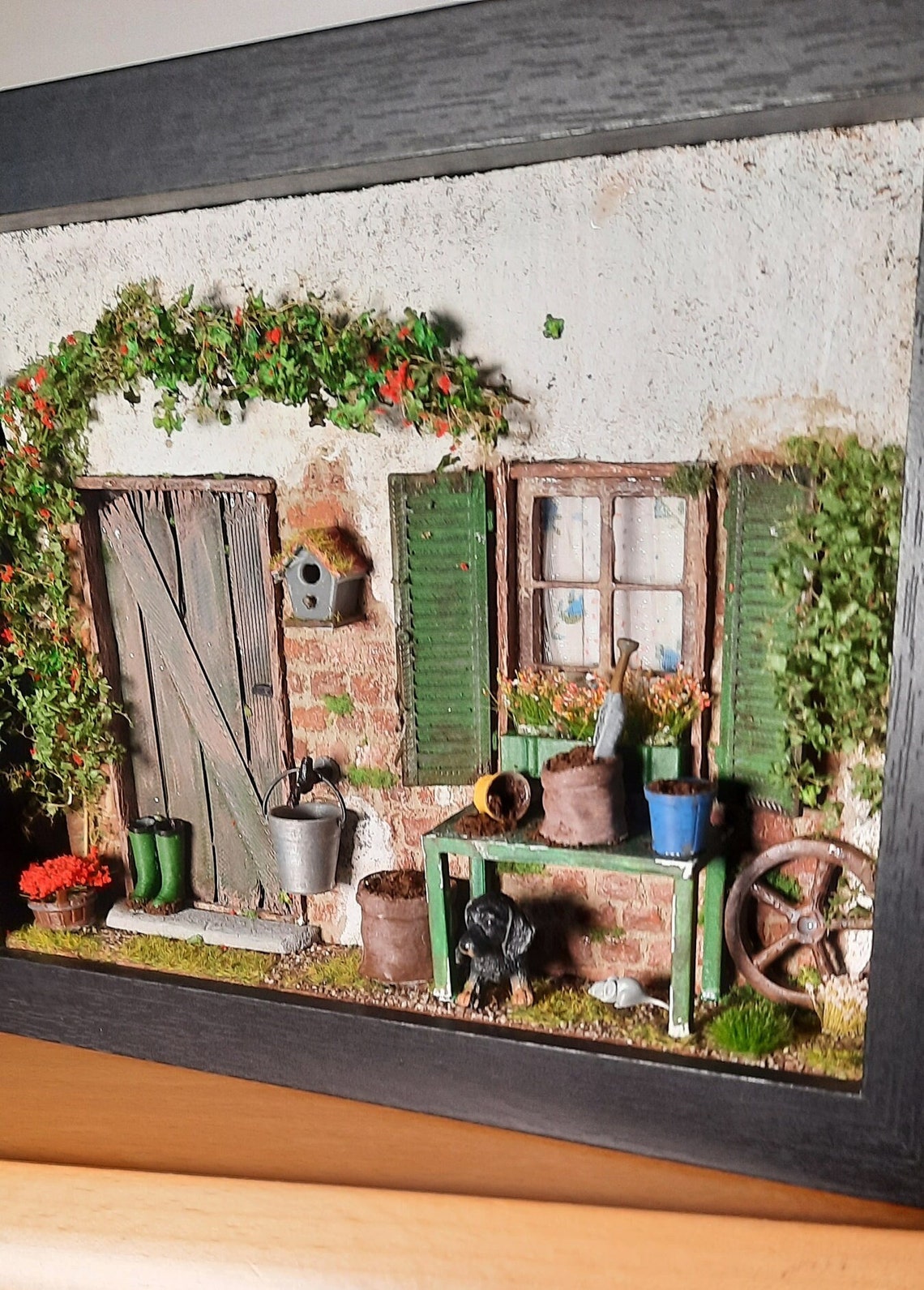 Diorama, Shadow Box, Mural, Wall Decoration, Miniature House Front ...