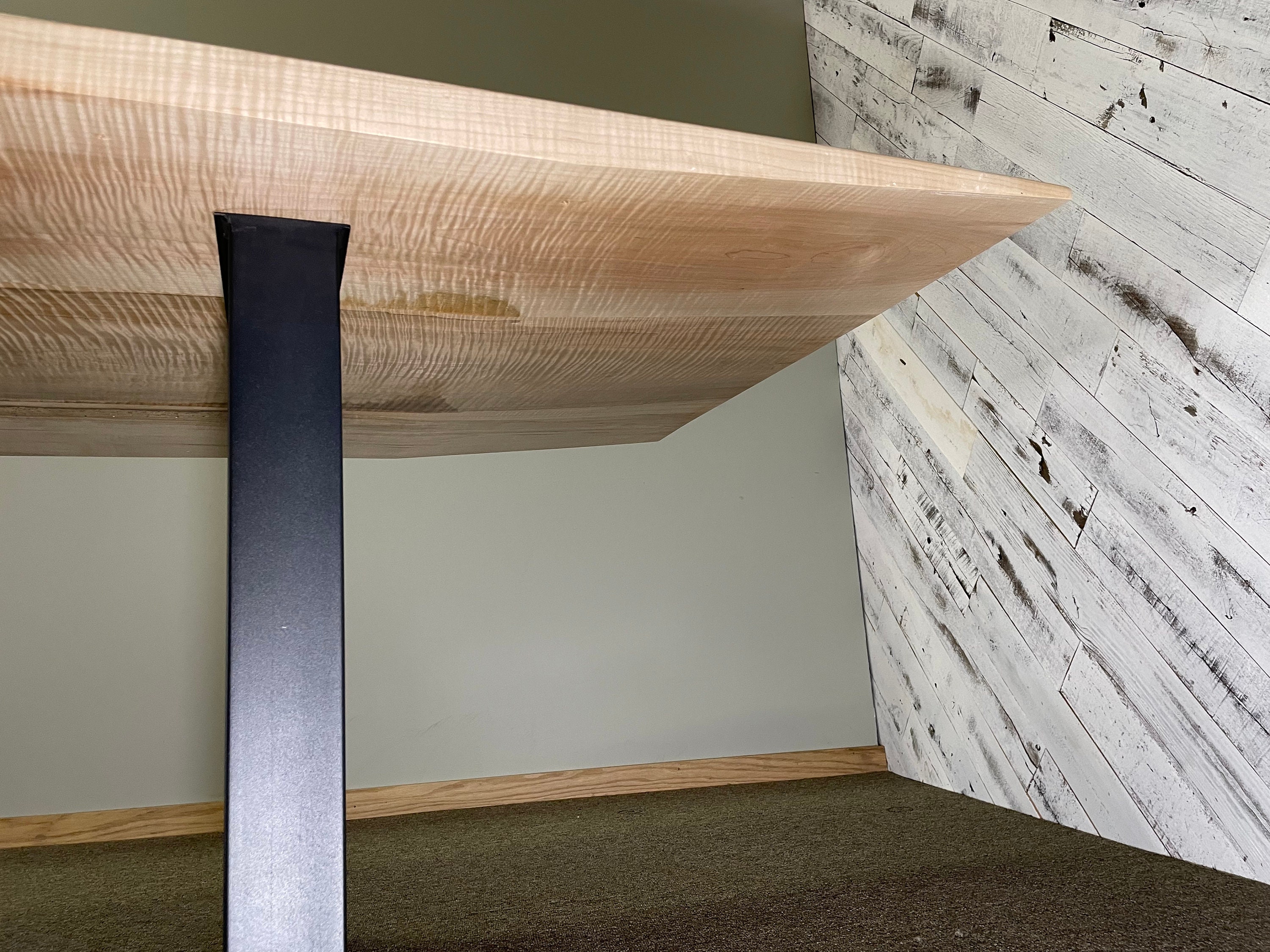 Curly Ambrosia Maple Solid Hardwood Dining Room Table - Etsy