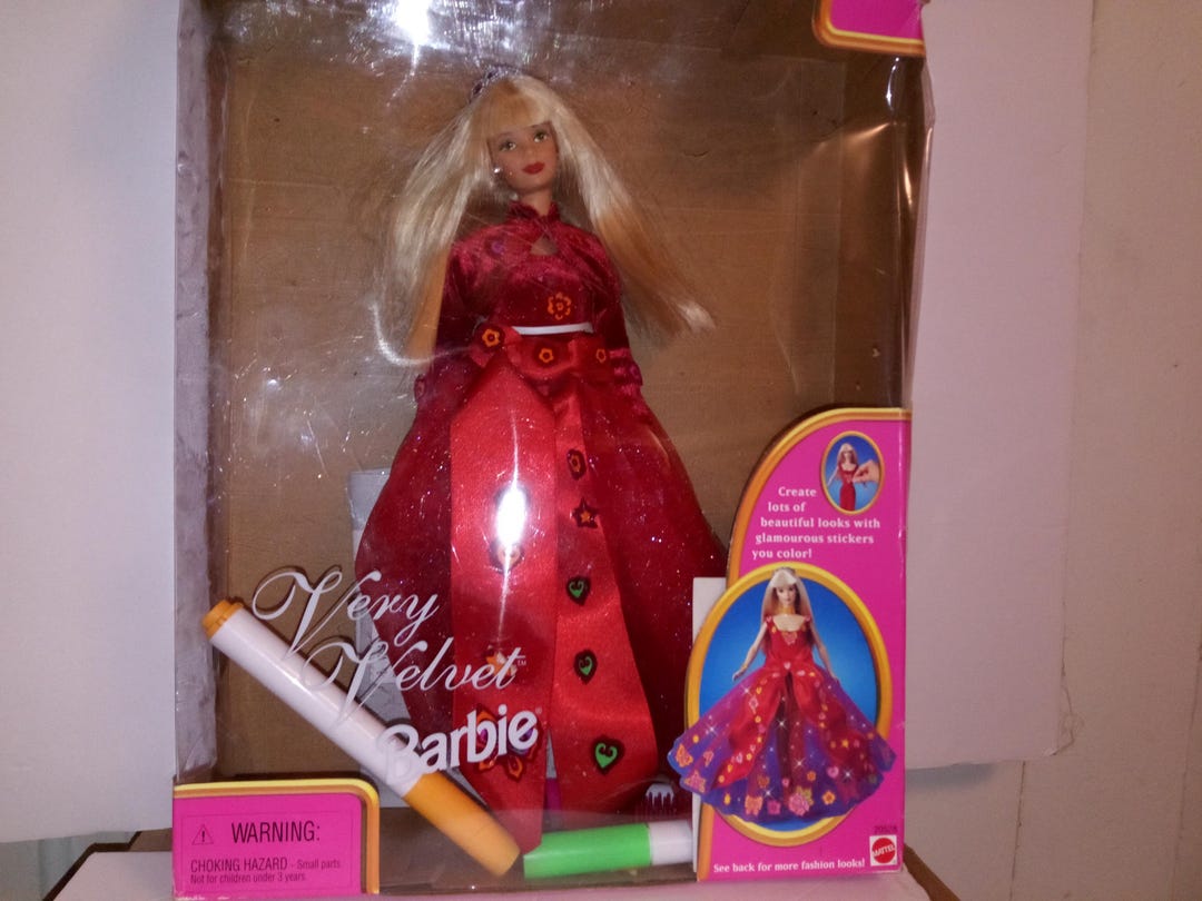 Barbie 1998 Very Velvet Barbie With Box - Etsy