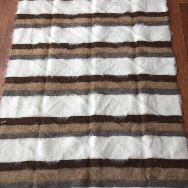 Vintage Handmade Mohair Rug&blanket, Authentic Turkish Kilim Rug, Made ...