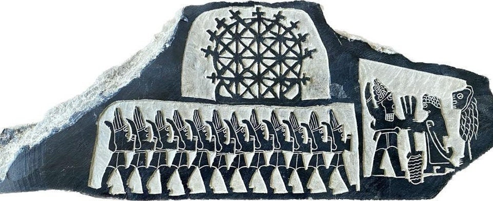 Ancient Hittite Relief Artifact, Handmade Replica of Ancient City of ...