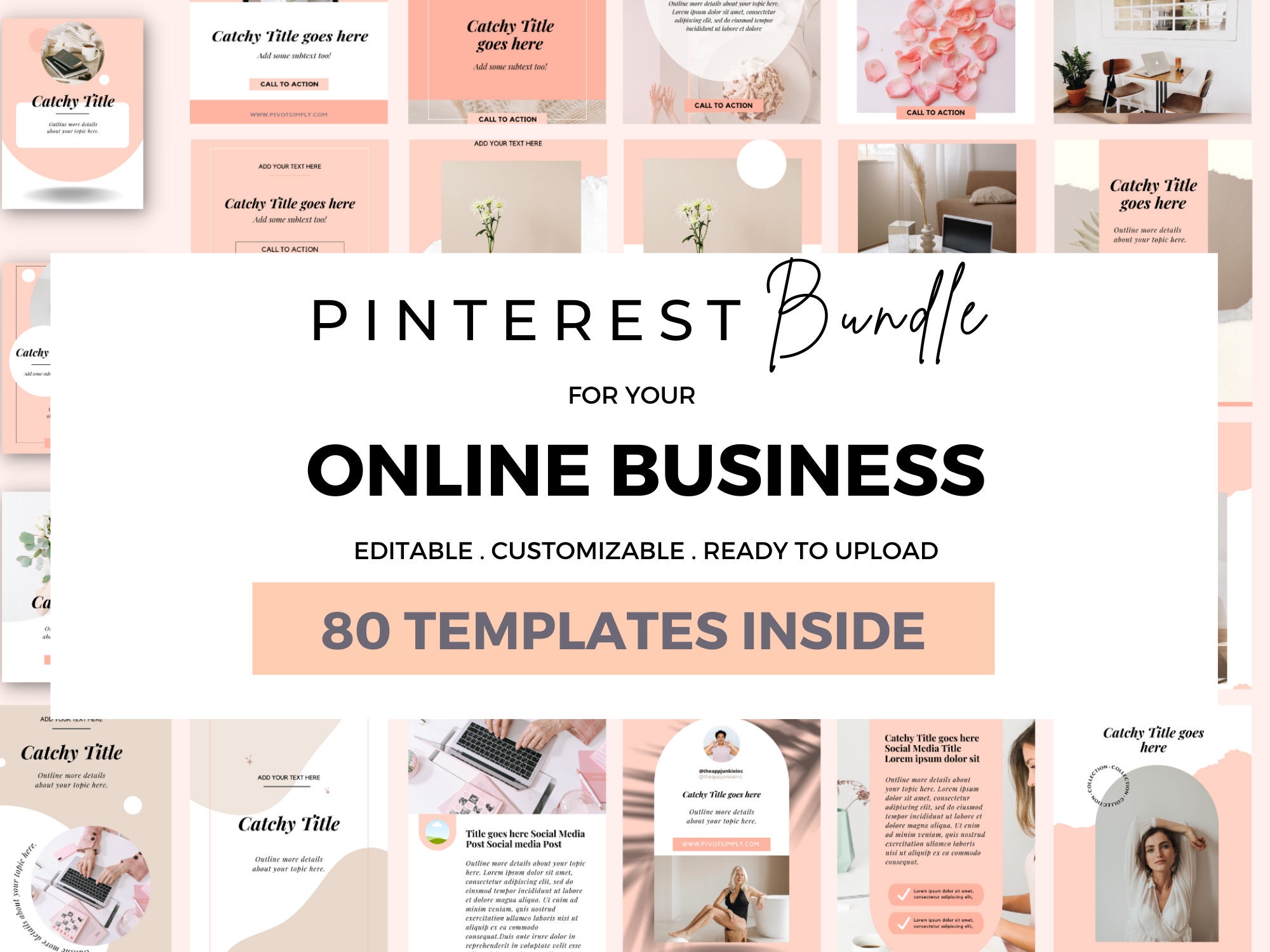 80 Readymade Editable Pinterest Templates | Pinterestpins ...