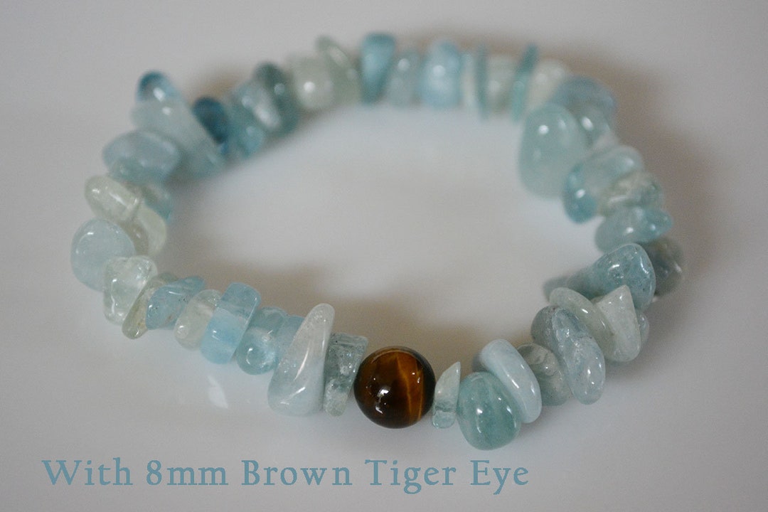 Morganite Bracelet Blue Morganite Chip Bracelet With or Without an ...