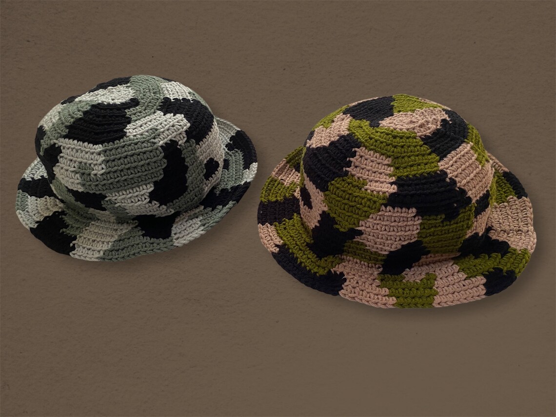 CROCHET HAT PATTERN Camo Print Hat - Etsy