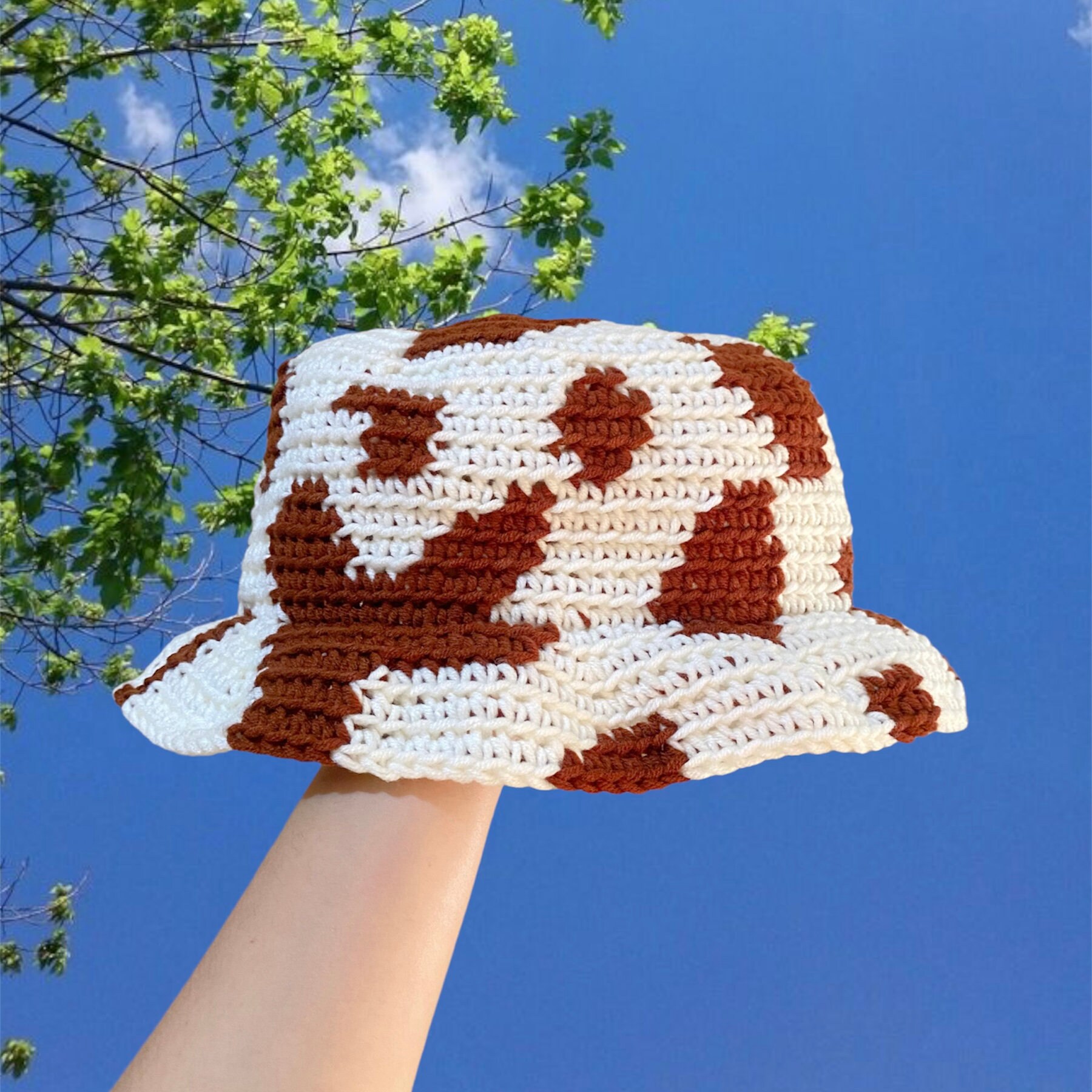 CROCHET HAT PATTERN Cow Print Hat | Etsy