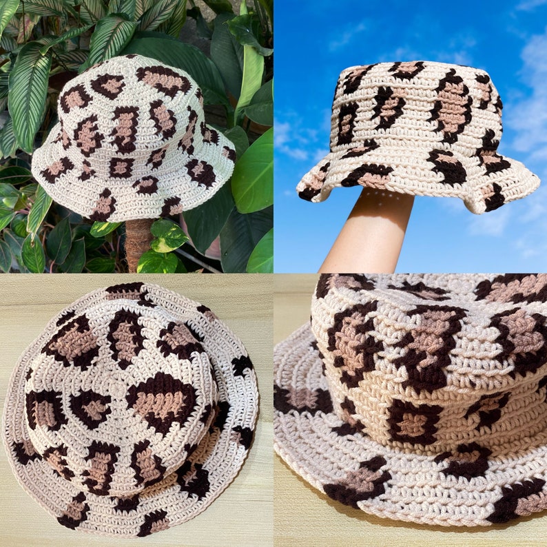 CROCHET HAT PATTERN Leopard Print Hat - Etsy