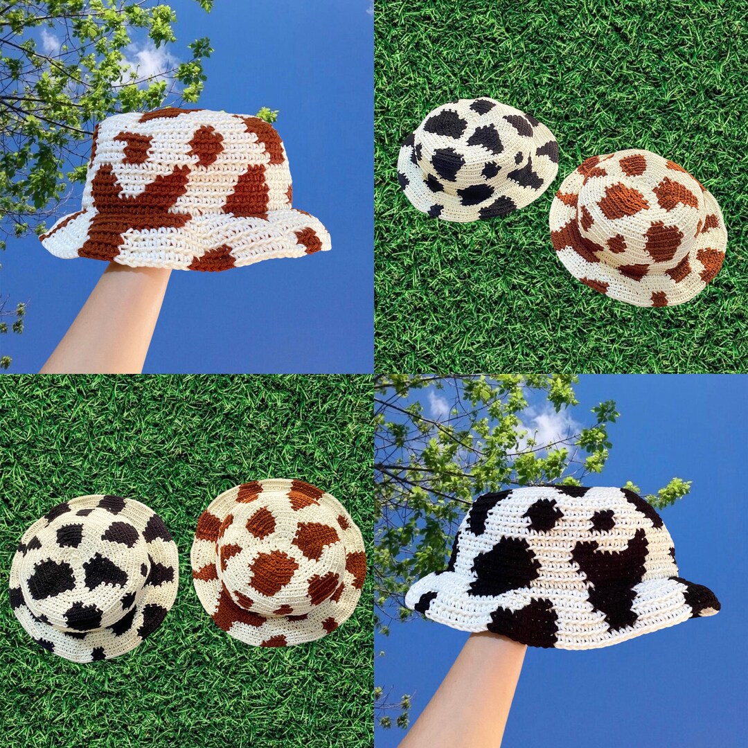 CROCHET HAT PATTERN | Cow Print Hat - Etsy
