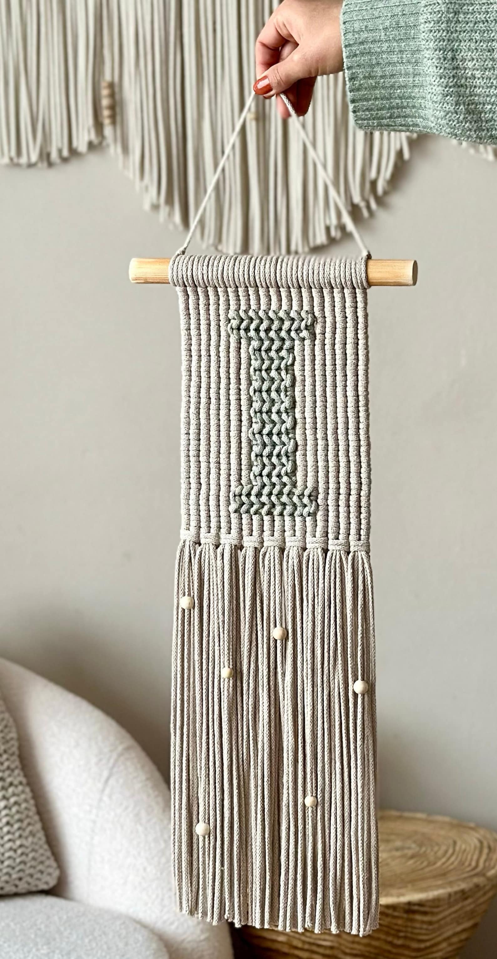 Macrame Letters, Alphabet Wall Hanging, Kids Wall Decoration, Handmade ...